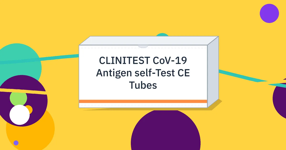 Symbolbild: Packung mit der Aufschrift CLINITEST CoV-19 Antigen self-Test CE Tubes (PZN 17623432) – Verfügbarkeit und Bezug in Apotheken in Frankfurt am Main