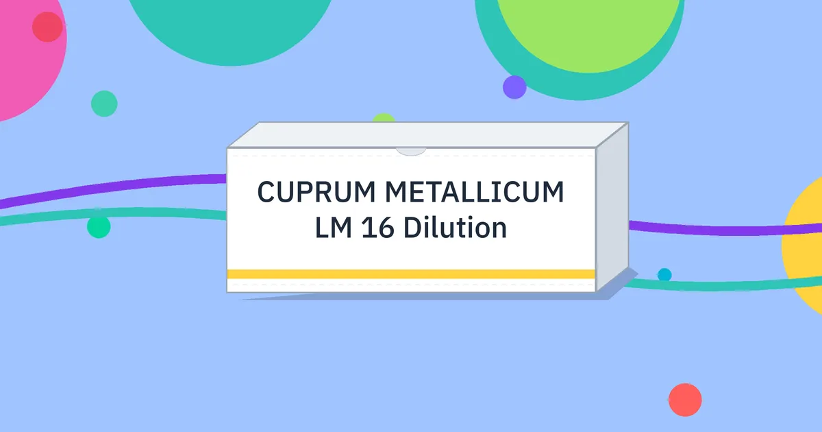 Symbolbild: Packung mit der Aufschrift CUPRUM METALLICUM LM 16 Dilution (PZN 12838197) – Verfügbarkeit und Bezug in Apotheken in Frankfurt am Main