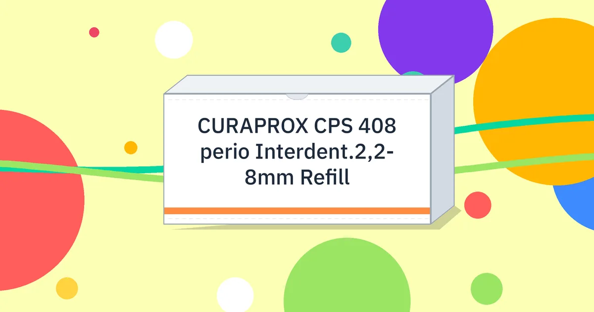 Symbolbild: Packung mit der Aufschrift CURAPROX CPS 408 perio Interdent.2,2-8mm Refill (PZN 17616739) – Verfügbarkeit und Bezug in Apotheken in Frankfurt am Main