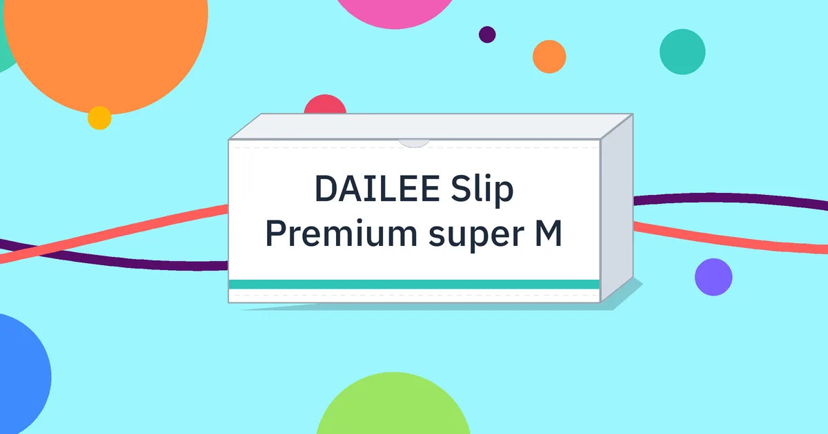 Symbolbild: Packung mit der Aufschrift DAILEE Slip Premium super M (PZN 11807243) – Verfügbarkeit und Bezug in Apotheken in Frankfurt am Main