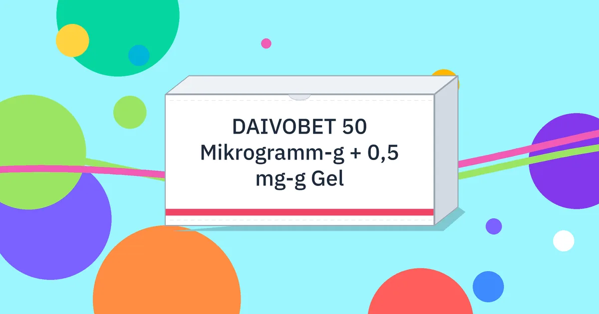 Symbolbild: Packung mit der Aufschrift DAIVOBET 50 Mikrogramm-g + 0,5 mg-g Gel (PZN 17943740) – Verfügbarkeit und Bezug in Apotheken in Frankfurt am Main