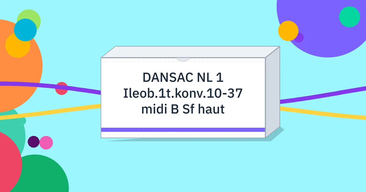 Symbolbild: Packung mit der Aufschrift DANSAC NL 1 Ileob.1t.konv.10-37 midi B Sf haut (PZN 10945960) – Verfügbarkeit und Bezug in Apotheken in Frankfurt am Main