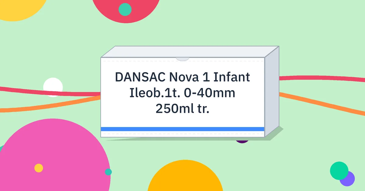 Symbolbild: Packung mit der Aufschrift DANSAC Nova 1 Infant Ileob.1t. 0-40mm 250ml tr. (PZN 04144167) – Verfügbarkeit und Bezug in Apotheken in Frankfurt am Main