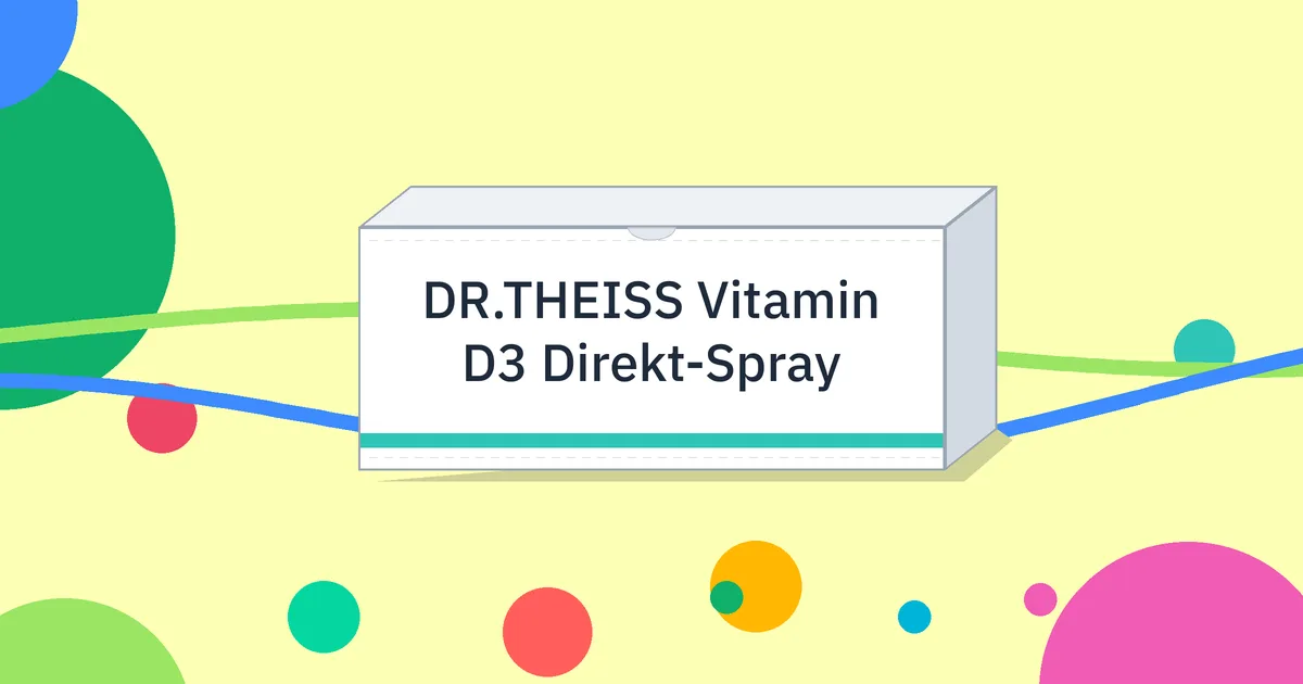 Symbolbild: Packung mit der Aufschrift DR.THEISS Vitamin D3 Direkt-Spray (PZN 17155333) – Verfügbarkeit und Bezug in Apotheken in Frankfurt am Main