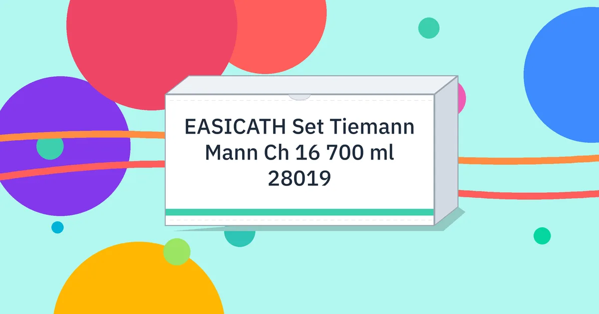 Symbolbild: Packung mit der Aufschrift EASICATH Set Tiemann Mann Ch 16 700 ml 28019 (PZN 01586456) – Verfügbarkeit und Bezug in Apotheken in Frankfurt am Main