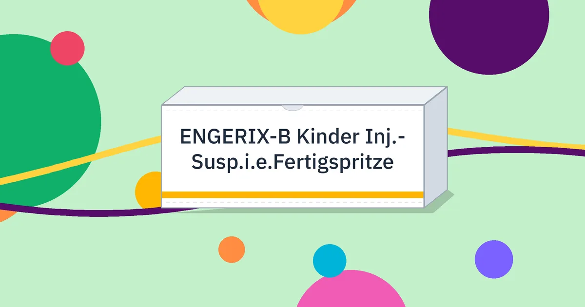 Symbolbild: Packung mit der Aufschrift ENGERIX-B Kinder Inj.-Susp.i.e.Fertigspritze (PZN 00614742) – Verfügbarkeit und Bezug in Apotheken in Frankfurt am Main