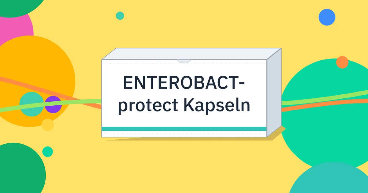 Symbolbild: Packung mit der Aufschrift ENTEROBACT-protect Kapseln (PZN 03028097) – Verfügbarkeit und Bezug in Apotheken in Frankfurt am Main