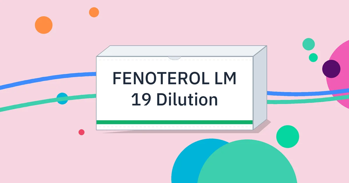 Symbolbild: Packung mit der Aufschrift FENOTEROL LM 19 Dilution (PZN 12847173) – Verfügbarkeit und Bezug in Apotheken in Frankfurt am Main