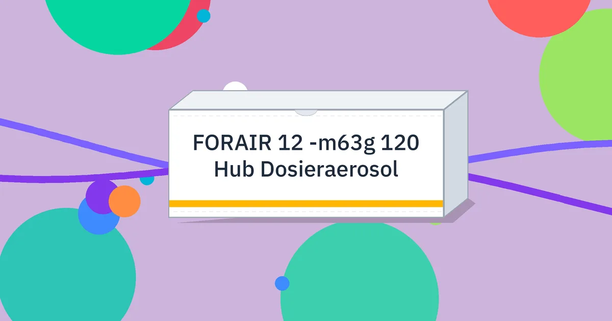 Symbolbild: Packung mit der Aufschrift FORAIR 12 -m63g 120 Hub Dosieraerosol (PZN 11531858) – Verfügbarkeit und Bezug in Apotheken in Frankfurt am Main