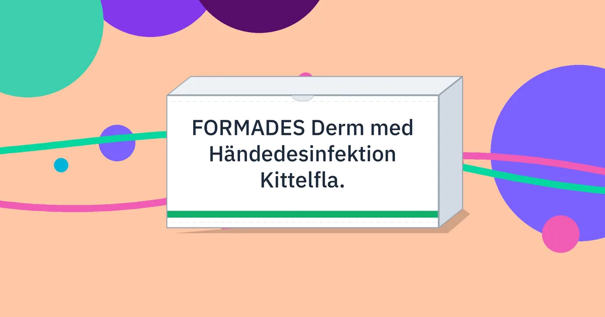 Symbolbild: Packung mit der Aufschrift FORMADES Derm med Händedesinfektion Kittelfla. (PZN 16928796) – Verfügbarkeit und Bezug in Apotheken in Frankfurt am Main