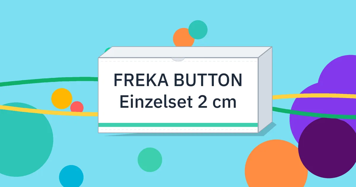 Symbolbild: Packung mit der Aufschrift FREKA BUTTON Einzelset 2 cm (PZN 00252894) – Verfügbarkeit und Bezug in Apotheken in Frankfurt am Main