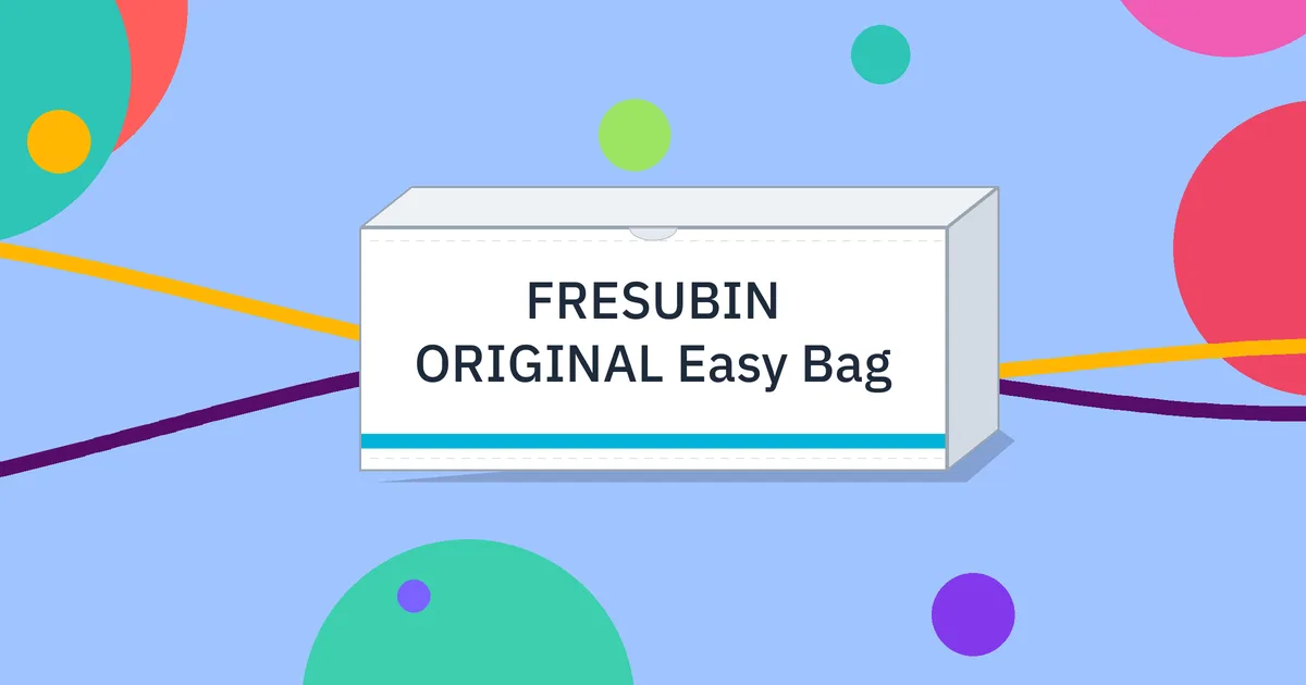 Symbolbild: Packung mit der Aufschrift FRESUBIN ORIGINAL Easy Bag (PZN 01403958) – Verfügbarkeit und Bezug in Apotheken in Frankfurt am Main