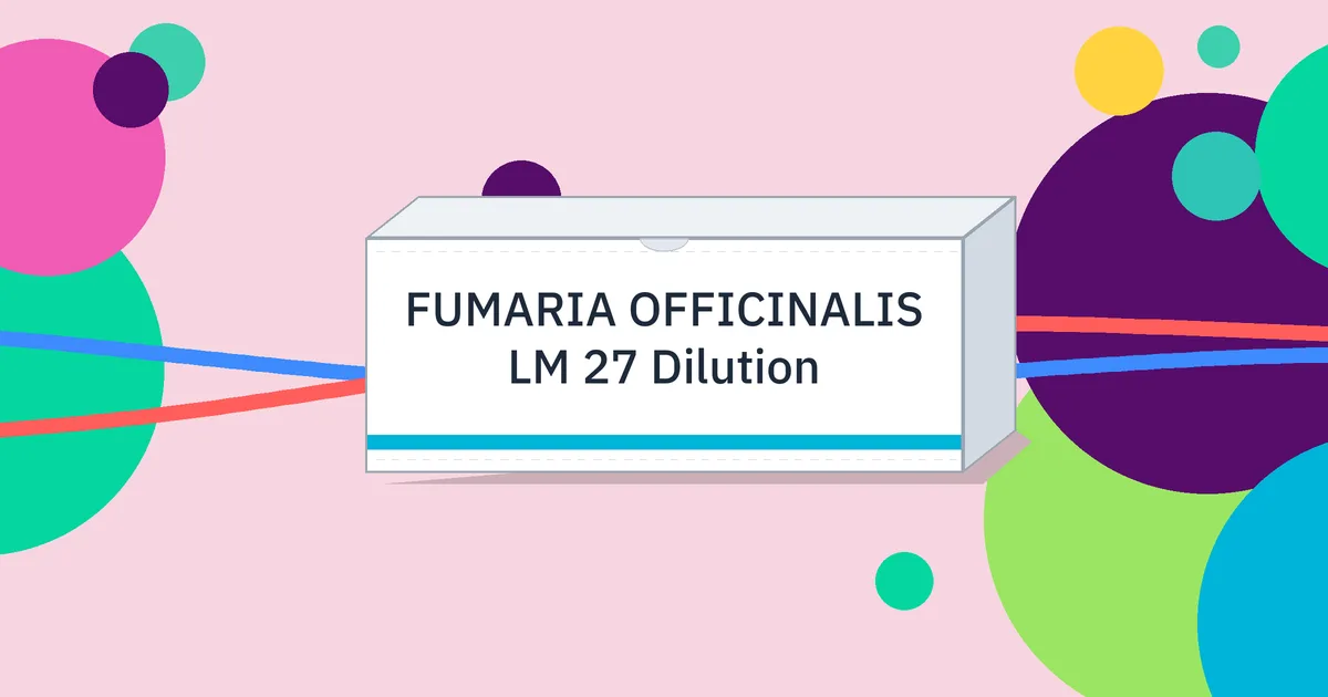 Symbolbild: Packung mit der Aufschrift FUMARIA OFFICINALIS LM 27 Dilution (PZN 13494050) – Verfügbarkeit und Bezug in Apotheken in Frankfurt am Main