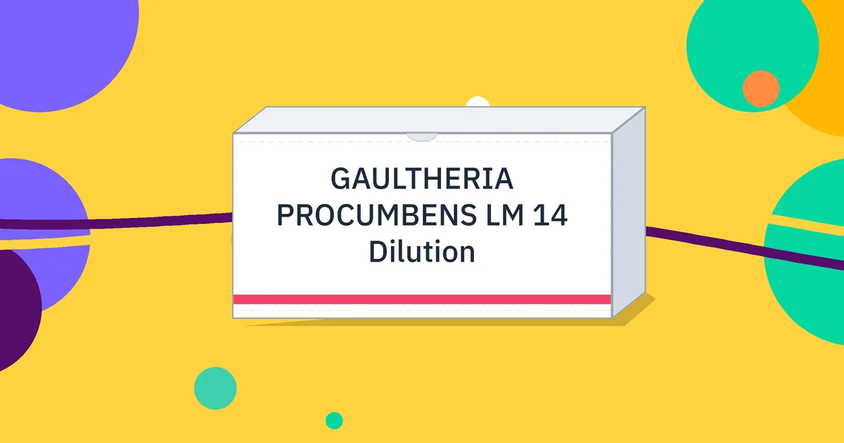 Symbolbild: Packung mit der Aufschrift GAULTHERIA PROCUMBENS LM 14 Dilution (PZN 13498987) – Verfügbarkeit und Bezug in Apotheken in Frankfurt am Main