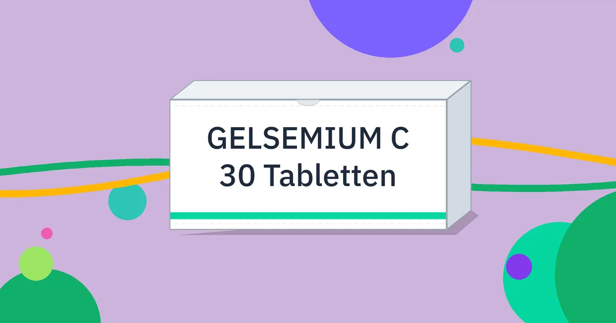 Symbolbild: Packung mit der Aufschrift GELSEMIUM C 30 Tabletten (PZN 07141666) – Verfügbarkeit und Bezug in Apotheken in Frankfurt am Main