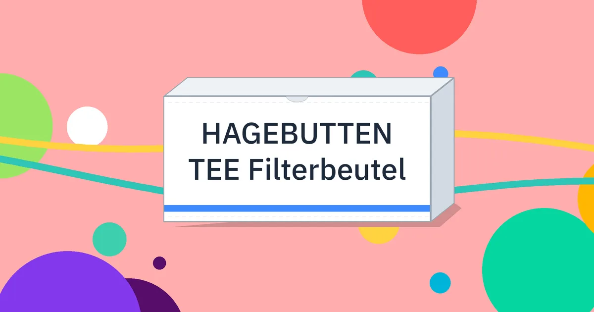 Symbolbild: Packung mit der Aufschrift HAGEBUTTEN TEE Filterbeutel (PZN 01244879) – Verfügbarkeit und Bezug in Apotheken in Frankfurt am Main