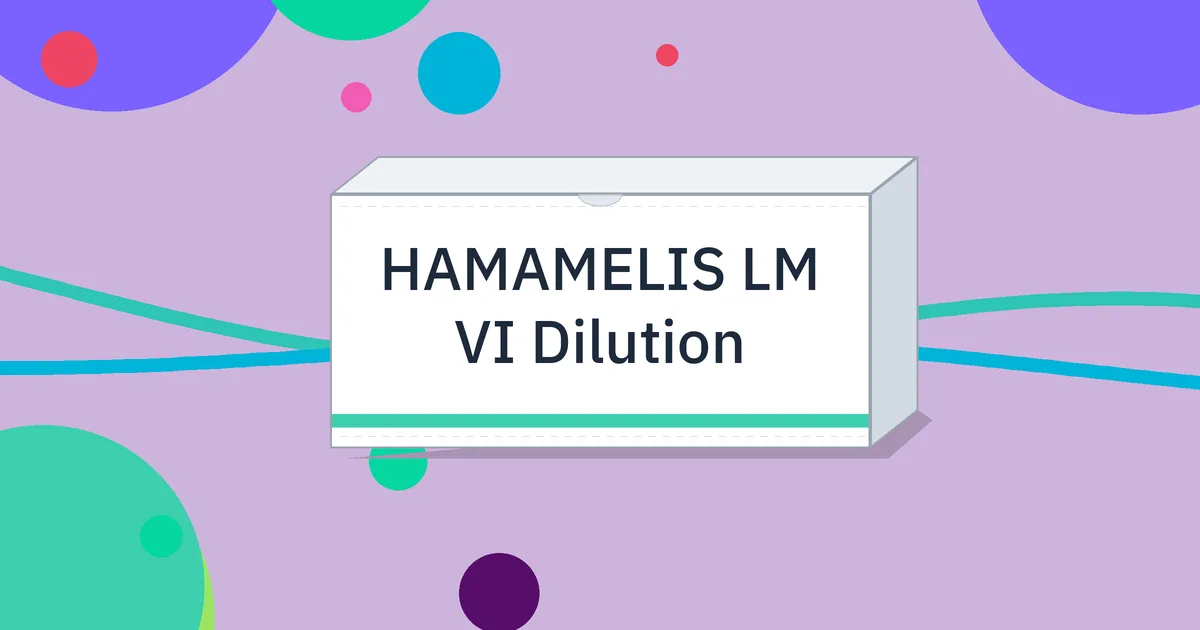 Symbolbild: Packung mit der Aufschrift HAMAMELIS LM VI Dilution (PZN 04494944) – Verfügbarkeit und Bezug in Apotheken in Frankfurt am Main
