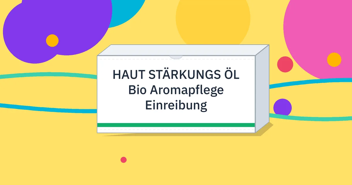 Symbolbild: Packung mit der Aufschrift HAUT STÄRKUNGS ÖL Bio Aromapflege Einreibung (PZN 17230879) – Verfügbarkeit und Bezug in Apotheken in Frankfurt am Main