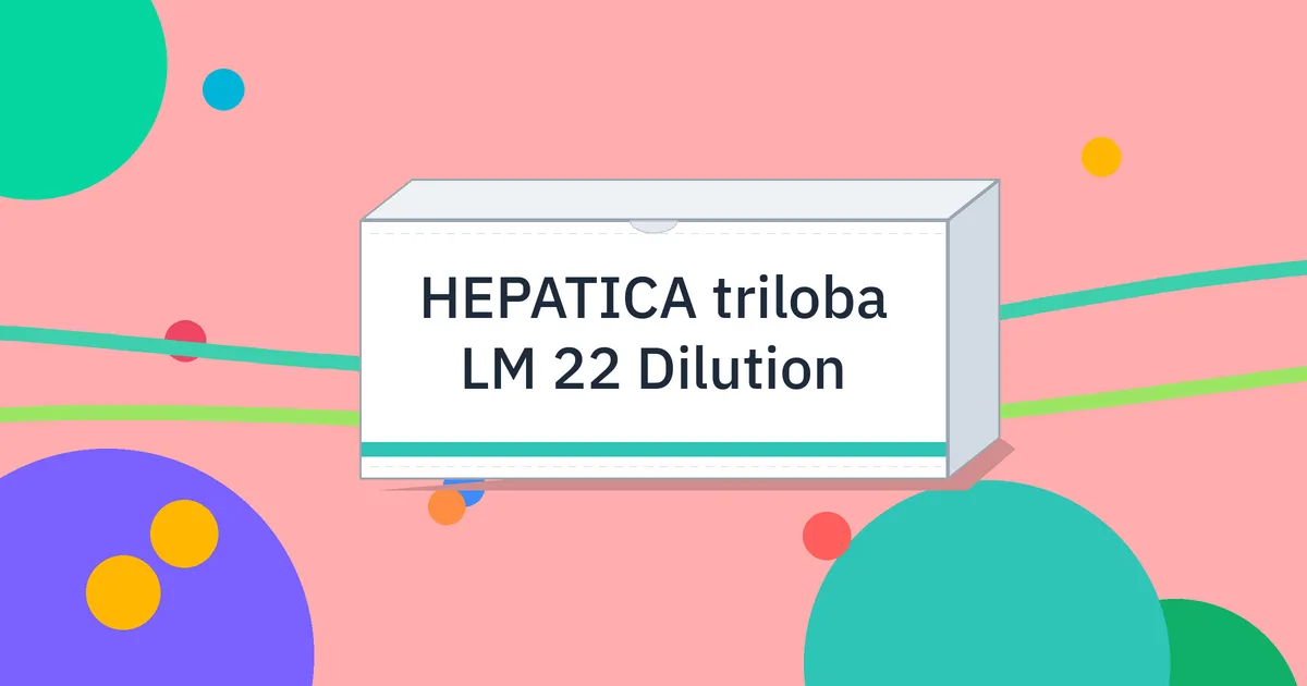 Symbolbild: Packung mit der Aufschrift HEPATICA triloba LM 22 Dilution (PZN 13552221) – Verfügbarkeit und Bezug in Apotheken in Frankfurt am Main