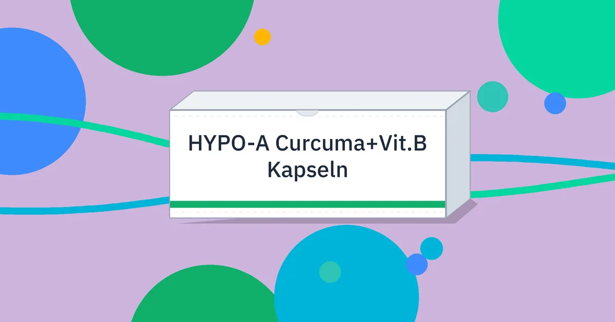 Symbolbild: Packung mit der Aufschrift HYPO-A Curcuma+Vit.B Kapseln (PZN 18758944) – Verfügbarkeit und Bezug in Apotheken in Frankfurt am Main