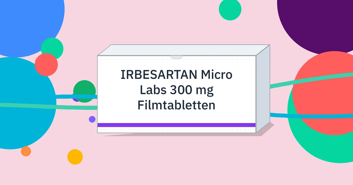 Symbolbild: Packung mit der Aufschrift IRBESARTAN Micro Labs 300 mg Filmtabletten (PZN 11544909) – Verfügbarkeit und Bezug in Apotheken in Frankfurt am Main