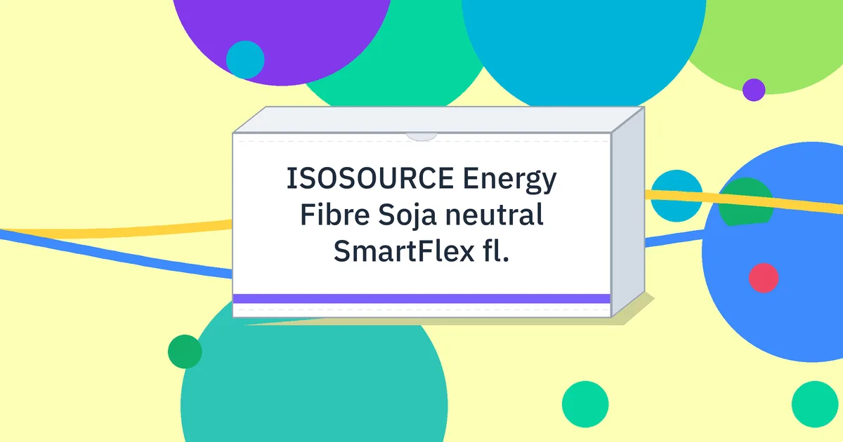 Symbolbild: Packung mit der Aufschrift ISOSOURCE Energy Fibre Soja neutral SmartFlex fl. (PZN 09254535) – Verfügbarkeit und Bezug in Apotheken in Frankfurt am Main