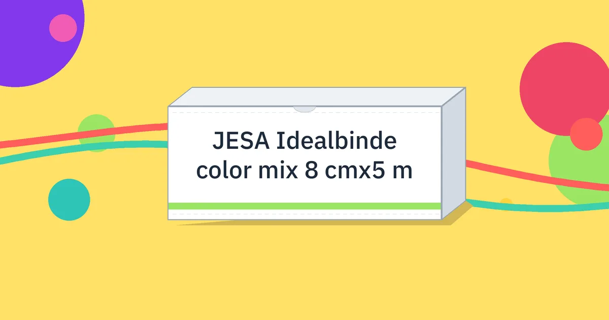 Symbolbild: Packung mit der Aufschrift JESA Idealbinde color mix 8 cmx5 m (PZN 10980850) – Verfügbarkeit und Bezug in Apotheken in Frankfurt am Main