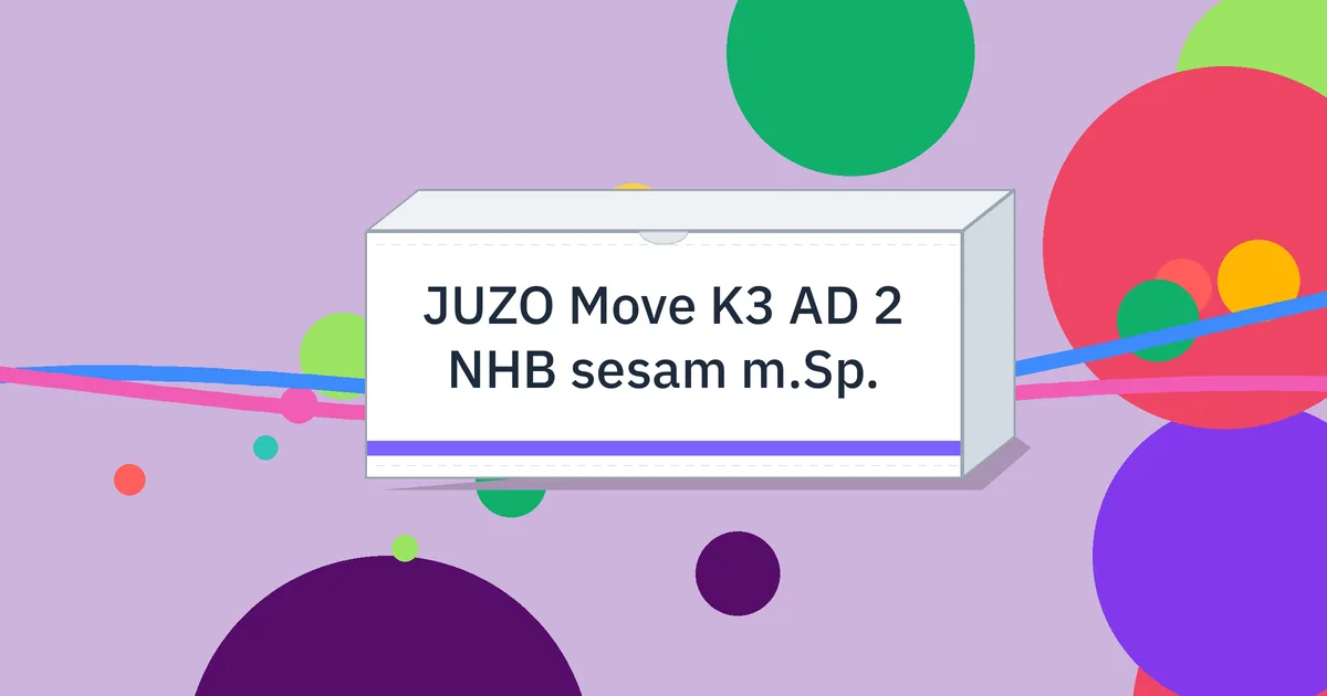 Symbolbild: Packung mit der Aufschrift JUZO Move K3 AD 2 NHB sesam m.Sp. (PZN 18566883) – Verfügbarkeit und Bezug in Apotheken in Frankfurt am Main