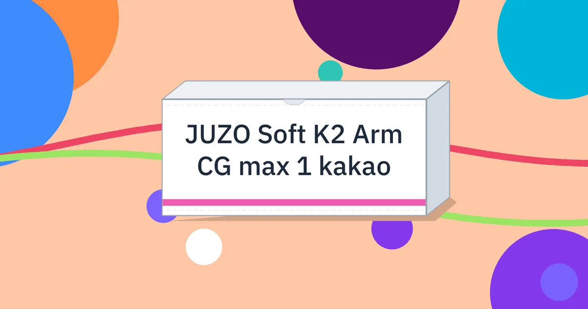 Symbolbild: Packung mit der Aufschrift JUZO Soft K2 Arm CG max 1 kakao (PZN 15514130) – Verfügbarkeit und Bezug in Apotheken in Frankfurt am Main