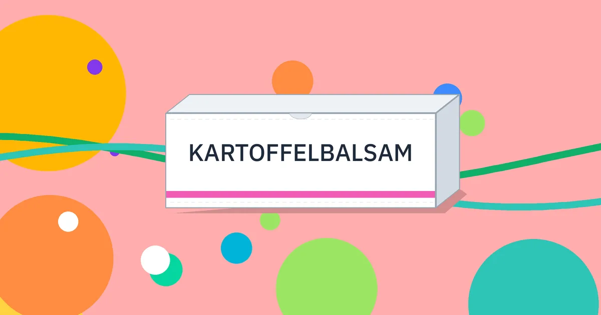 Symbolbild: Packung mit der Aufschrift KARTOFFELBALSAM (PZN 04709095) – Verfügbarkeit und Bezug in Apotheken in Frankfurt am Main