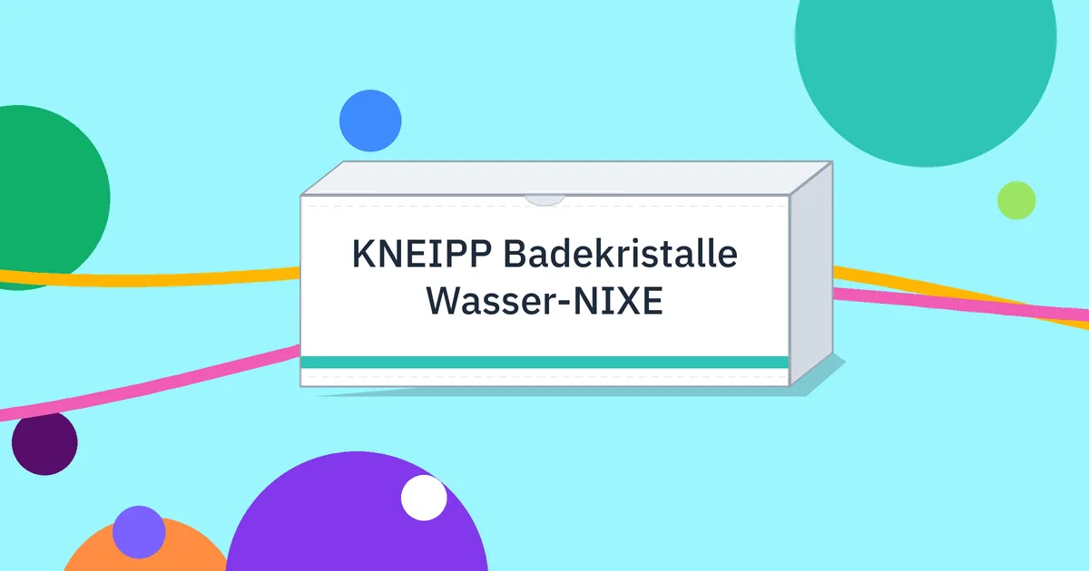 Symbolbild: Packung mit der Aufschrift KNEIPP Badekristalle Wasser-NIXE (PZN 19101614) – Verfügbarkeit und Bezug in Apotheken in Frankfurt am Main