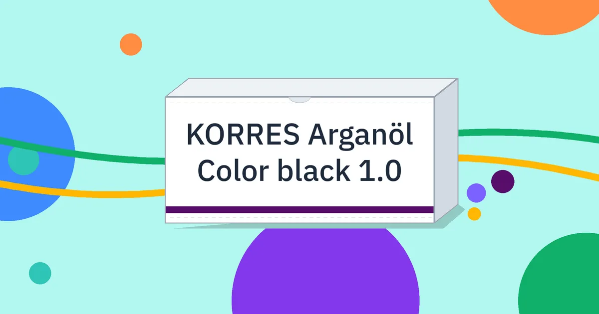 Symbolbild: Packung mit der Aufschrift KORRES Arganöl Color black 1.0 (PZN 12451305) – Verfügbarkeit und Bezug in Apotheken in Frankfurt am Main