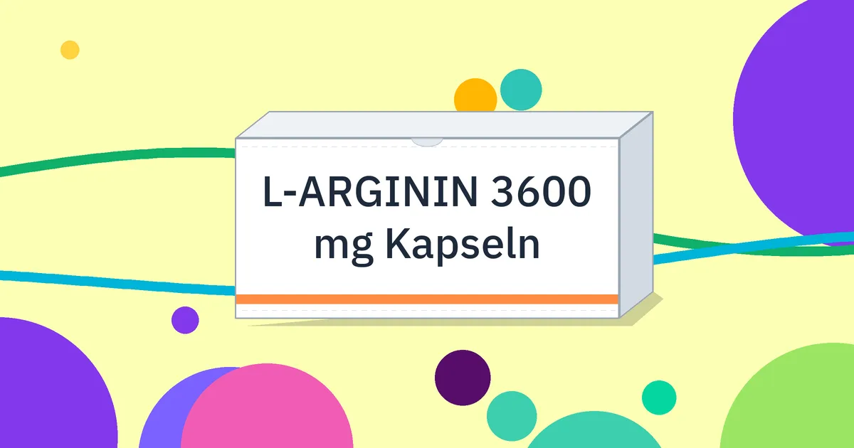 Symbolbild: Packung mit der Aufschrift L-ARGININ 3600 mg Kapseln (PZN 16316544) – Verfügbarkeit und Bezug in Apotheken in Frankfurt am Main