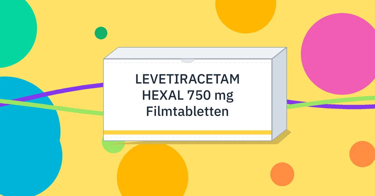 Symbolbild: Packung mit der Aufschrift LEVETIRACETAM HEXAL 750 mg Filmtabletten (PZN 09123276) – Verfügbarkeit und Bezug in Apotheken in Frankfurt am Main