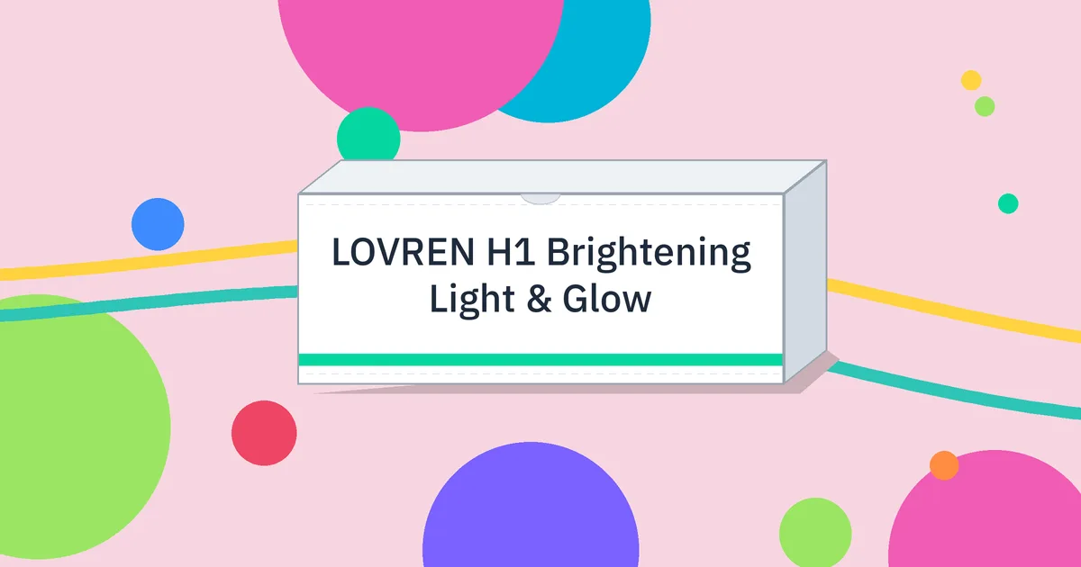 Symbolbild: Packung mit der Aufschrift LOVREN H1 Brightening Light & Glow (PZN 20031416) – Verfügbarkeit und Bezug in Apotheken in Frankfurt am Main
