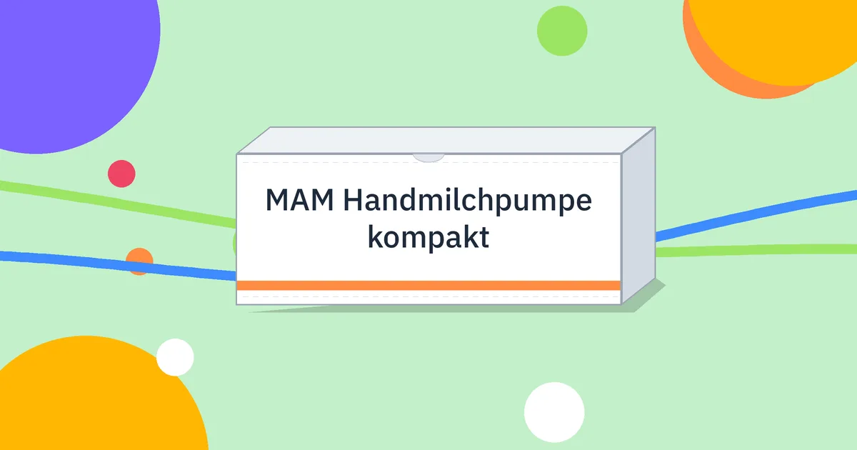 Symbolbild: Packung mit der Aufschrift MAM Handmilchpumpe kompakt (PZN 16147248) – Verfügbarkeit und Bezug in Apotheken in Frankfurt am Main