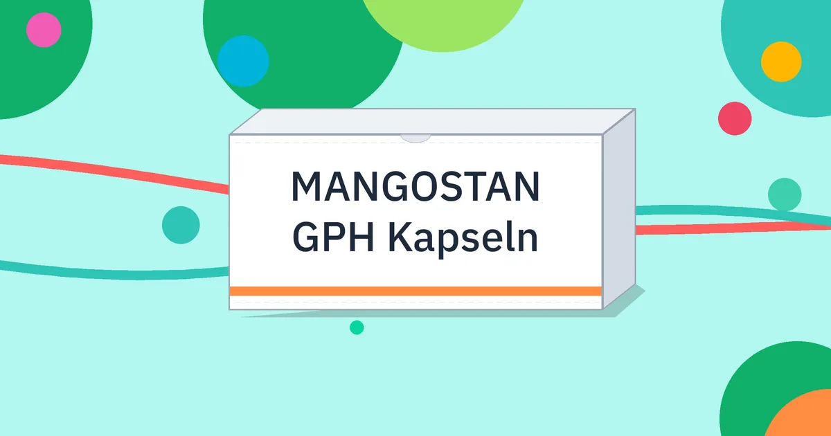 Symbolbild: Packung mit der Aufschrift MANGOSTAN GPH Kapseln (PZN 10230238) – Verfügbarkeit und Bezug in Apotheken in Frankfurt am Main