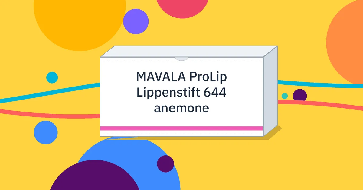 Symbolbild: Packung mit der Aufschrift MAVALA ProLip Lippenstift 644 anemone (PZN 14051202) – Verfügbarkeit und Bezug in Apotheken in Frankfurt am Main