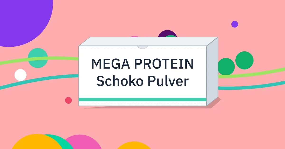 Symbolbild: Packung mit der Aufschrift MEGA PROTEIN Schoko Pulver (PZN 10533795) – Verfügbarkeit und Bezug in Apotheken in Frankfurt am Main