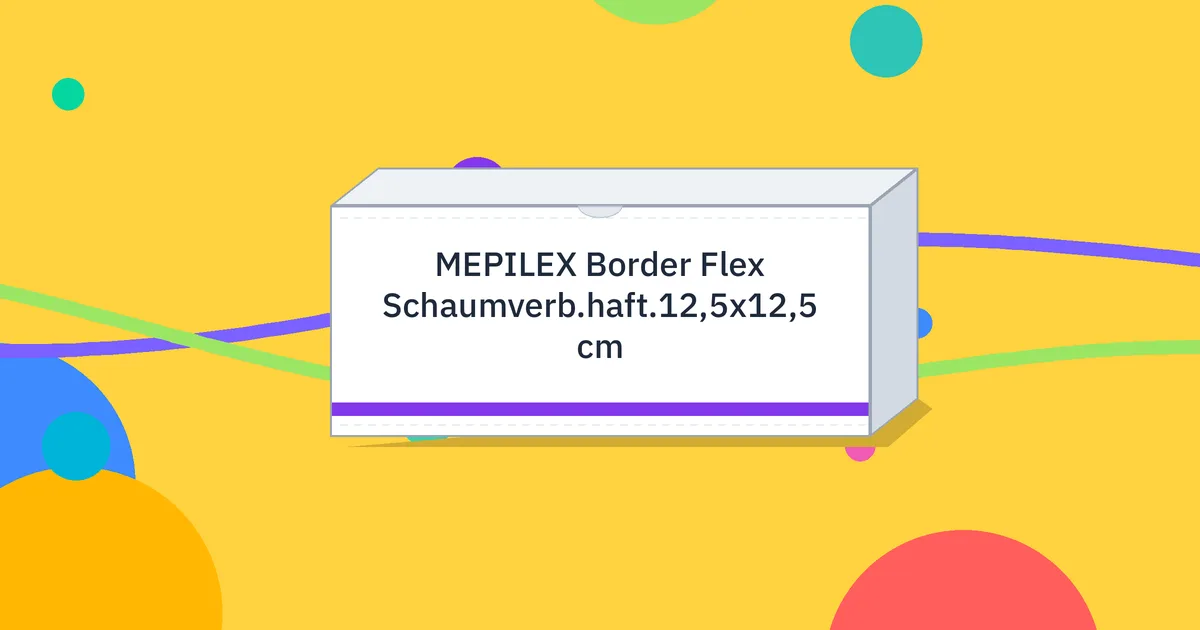 Symbolbild: Packung mit der Aufschrift MEPILEX Border Flex Schaumverb.haft.12,5x12,5 cm (PZN 18719200) – Verfügbarkeit und Bezug in Apotheken in Frankfurt am Main