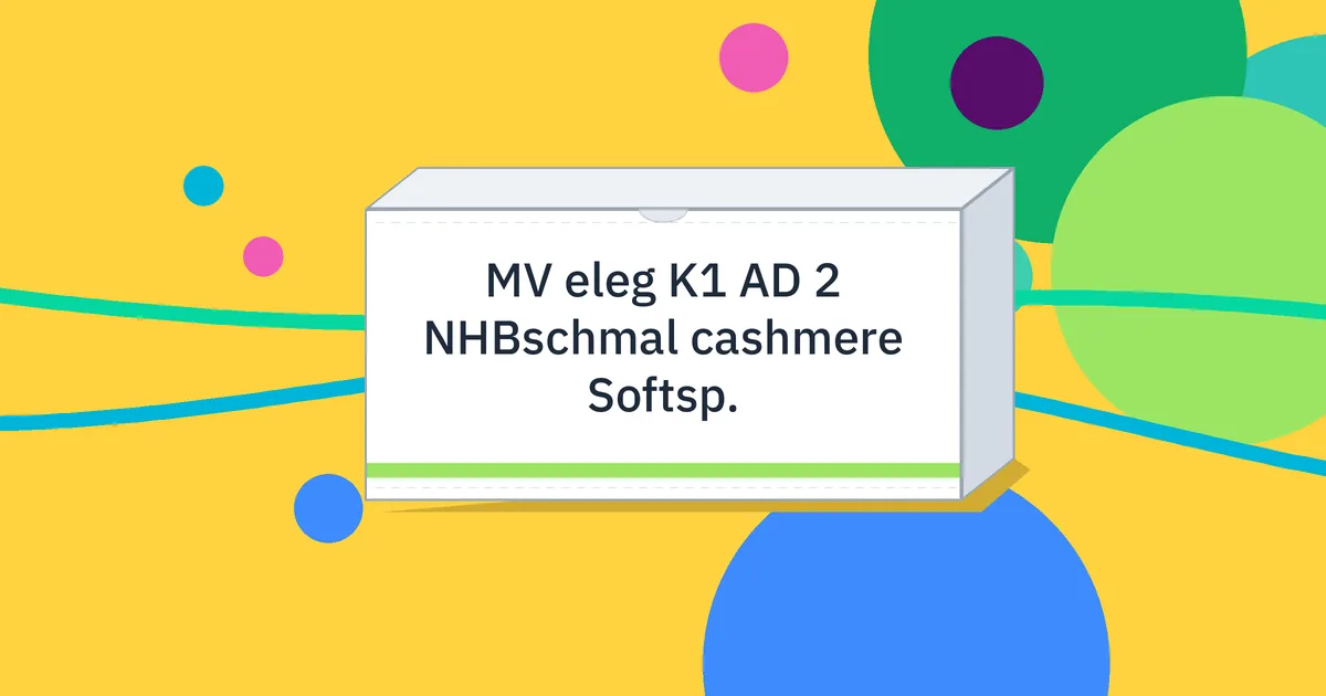 Symbolbild: Packung mit der Aufschrift MV eleg K1 AD 2 NHBschmal cashmere Softsp. (PZN 15673153) – Verfügbarkeit und Bezug in Apotheken in Frankfurt am Main