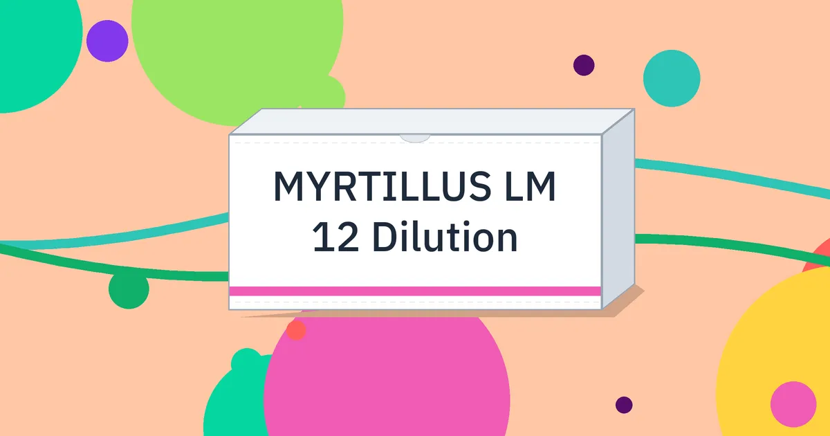 Symbolbild: Packung mit der Aufschrift MYRTILLUS LM 12 Dilution (PZN 13613508) – Verfügbarkeit und Bezug in Apotheken in Frankfurt am Main