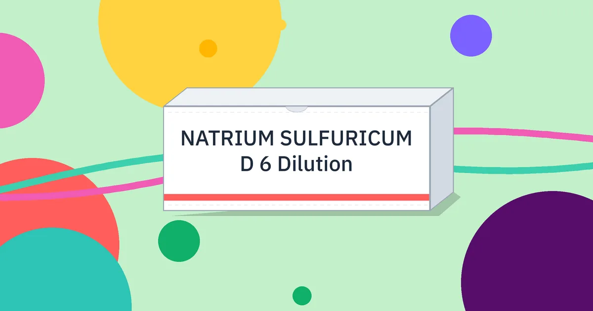 Symbolbild: Packung mit der Aufschrift NATRIUM SULFURICUM D 6 Dilution (PZN 02928108) – Verfügbarkeit und Bezug in Apotheken in Frankfurt am Main