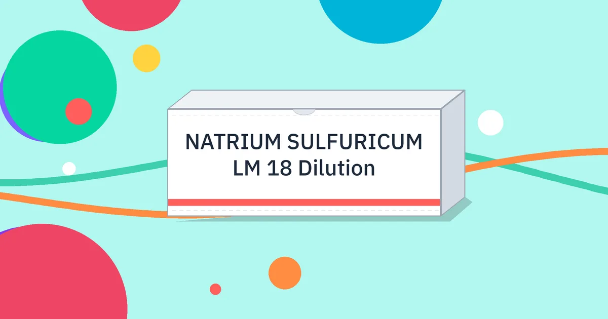 Symbolbild: Packung mit der Aufschrift NATRIUM SULFURICUM LM 18 Dilution (PZN 07541302) – Verfügbarkeit und Bezug in Apotheken in Frankfurt am Main