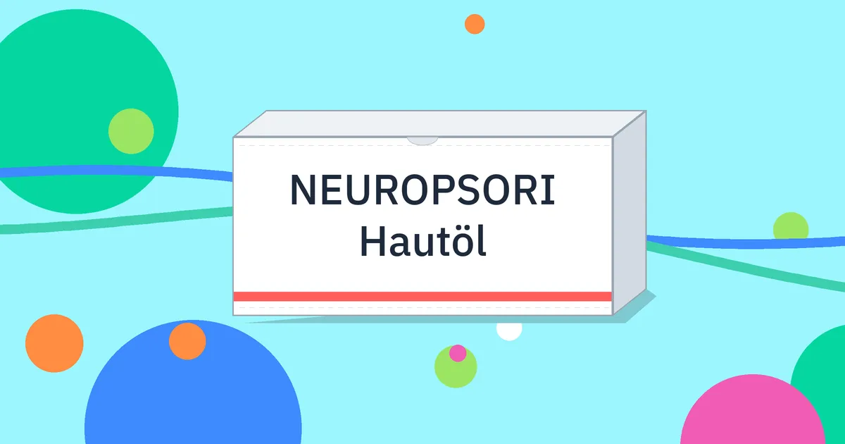 Symbolbild: Packung mit der Aufschrift NEUROPSORI Hautöl (PZN 03086404) – Verfügbarkeit und Bezug in Apotheken in Frankfurt am Main