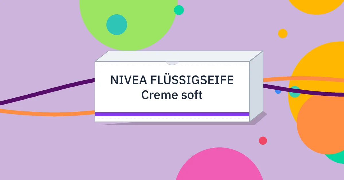 Symbolbild: Packung mit der Aufschrift NIVEA FLÜSSIGSEIFE Creme soft (PZN 11325484) – Verfügbarkeit und Bezug in Apotheken in Frankfurt am Main