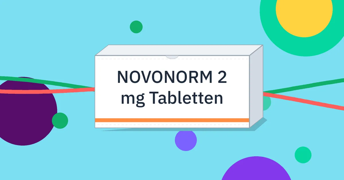 Symbolbild: Packung mit der Aufschrift NOVONORM 2 mg Tabletten (PZN 00074949) – Verfügbarkeit und Bezug in Apotheken in Frankfurt am Main