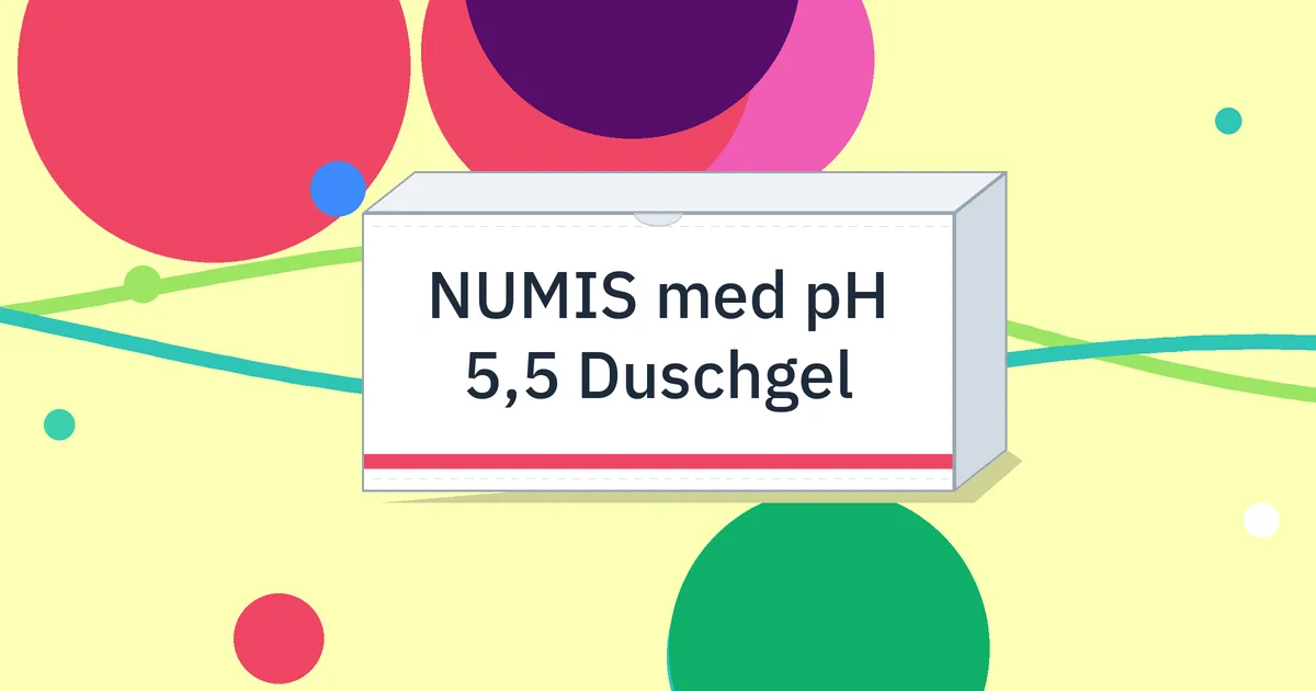 Symbolbild: Packung mit der Aufschrift NUMIS med pH 5,5 Duschgel (PZN 16615034) – Verfügbarkeit und Bezug in Apotheken in Frankfurt am Main