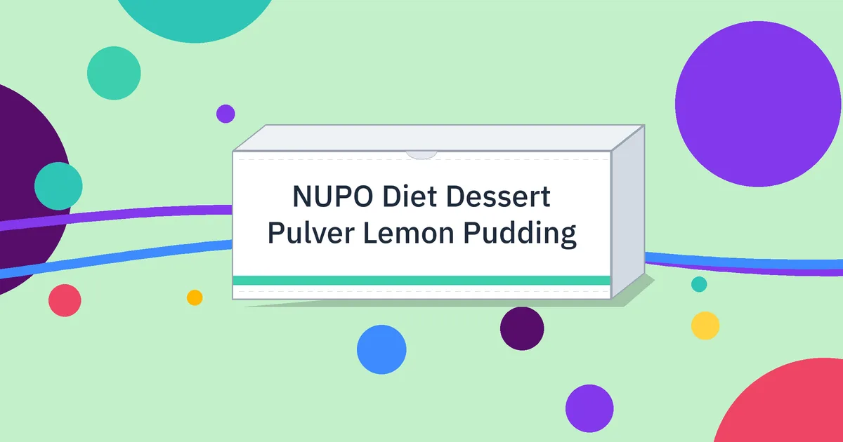 Symbolbild: Packung mit der Aufschrift NUPO Diet Dessert Pulver Lemon Pudding (PZN 20895111) – Verfügbarkeit und Bezug in Apotheken in Frankfurt am Main