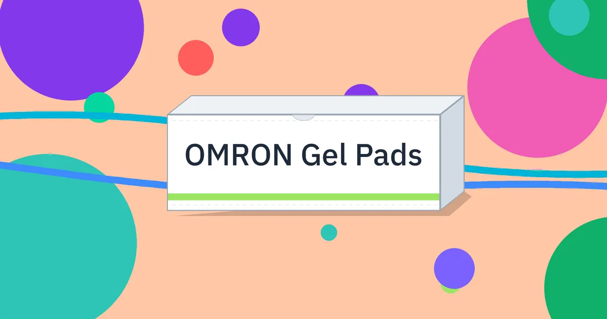 Symbolbild: Packung mit der Aufschrift OMRON Gel Pads (PZN 13572407) – Verfügbarkeit und Bezug in Apotheken in Frankfurt am Main